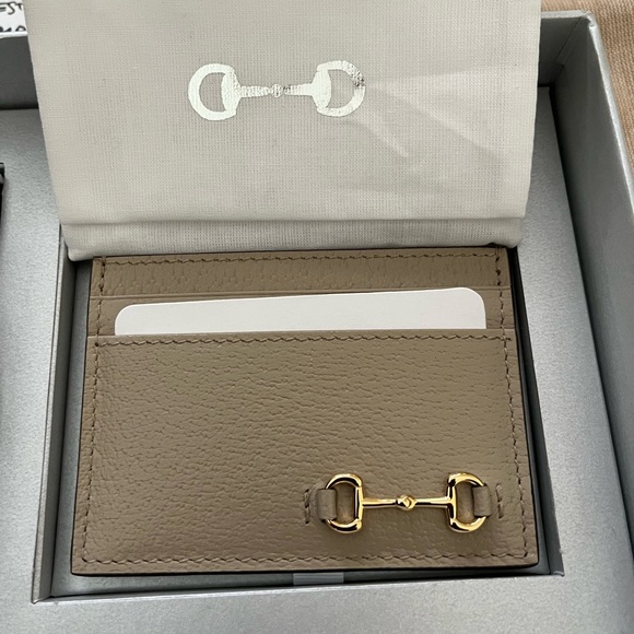 Gucci | Accessories | Nwtleather Horsebit Cardcase Lg Playing Cards ...